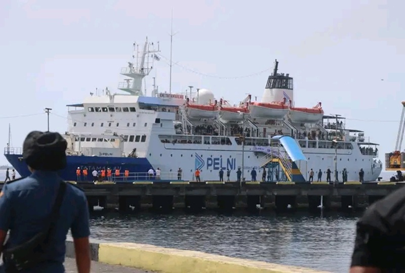 Sejarah Baru! KM Tatamailau Akhirnya Sandar di Tobelo, Pelabuhan Resmi ...